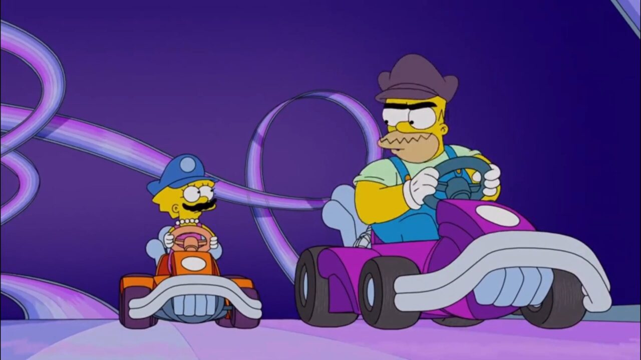 Mario Kart parodia en el nuevo episodio de Los Simpson presenta a Yoshi ...